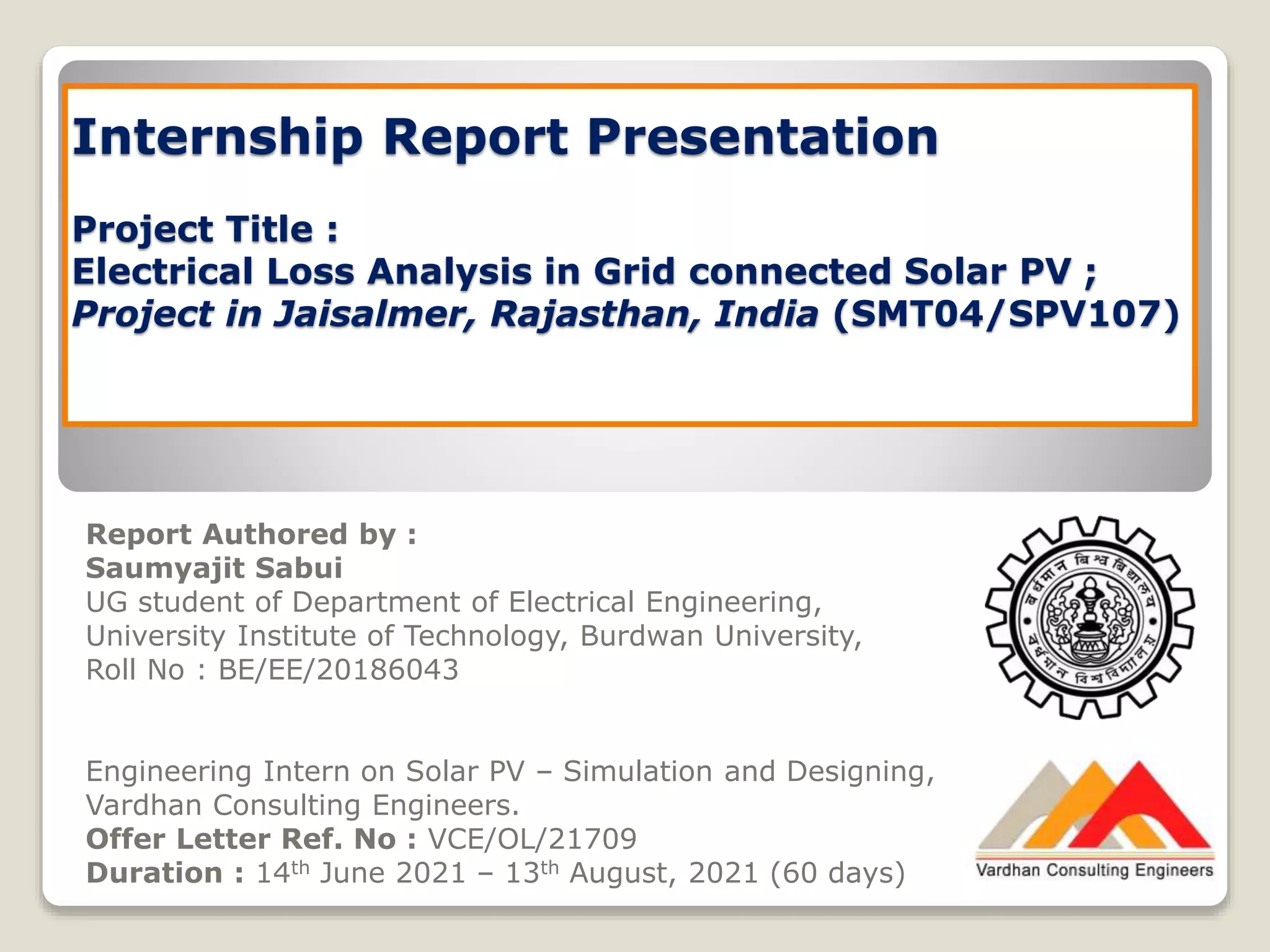 Internship Report PPT.pptx
