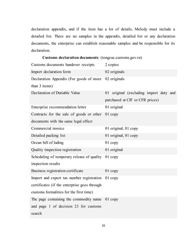 Internship Report Quy Trình Nhập Khẩu Bằng Container Logistics | DOCX ...