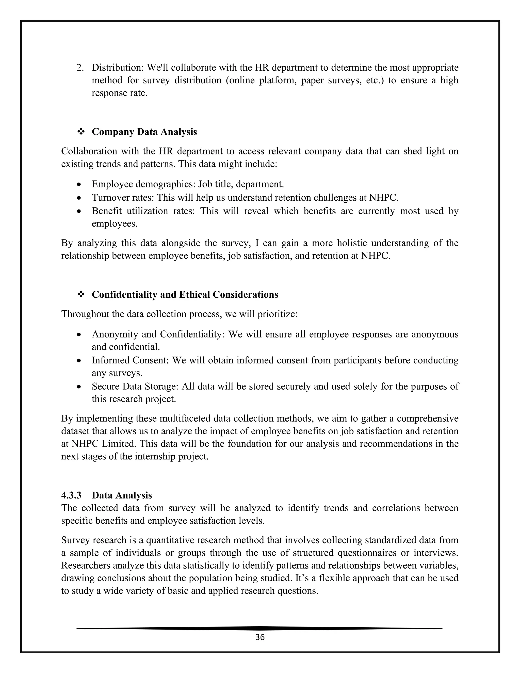 Summer Internship Report in H.R.(M.B.A.) | PDF