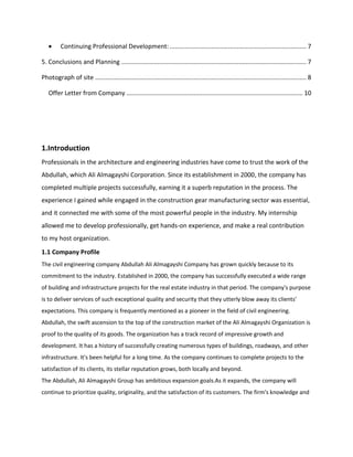 Internship report RP (1).docx | Civil Engineering Industry | Industries