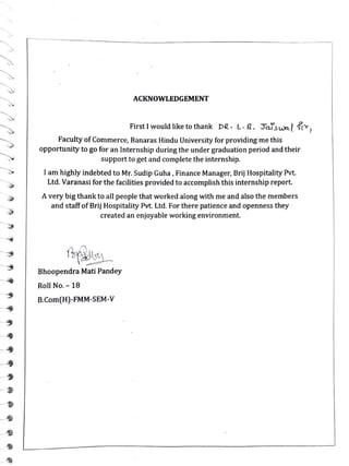internship report sample.pdf by Bhupendra mati pandey a BHU student. | PDF