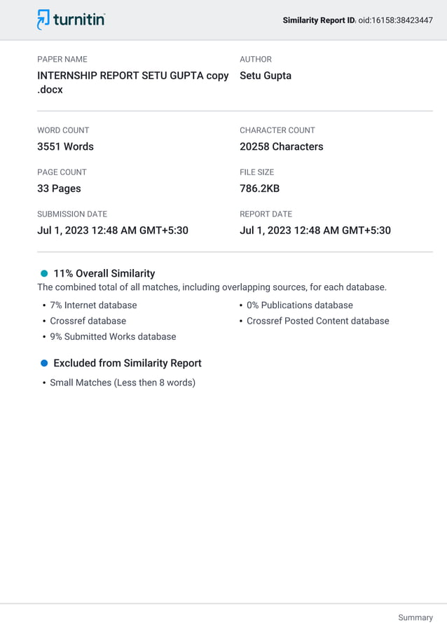 INTERNSHIP REPORT SETU GUPTA plag.pdf