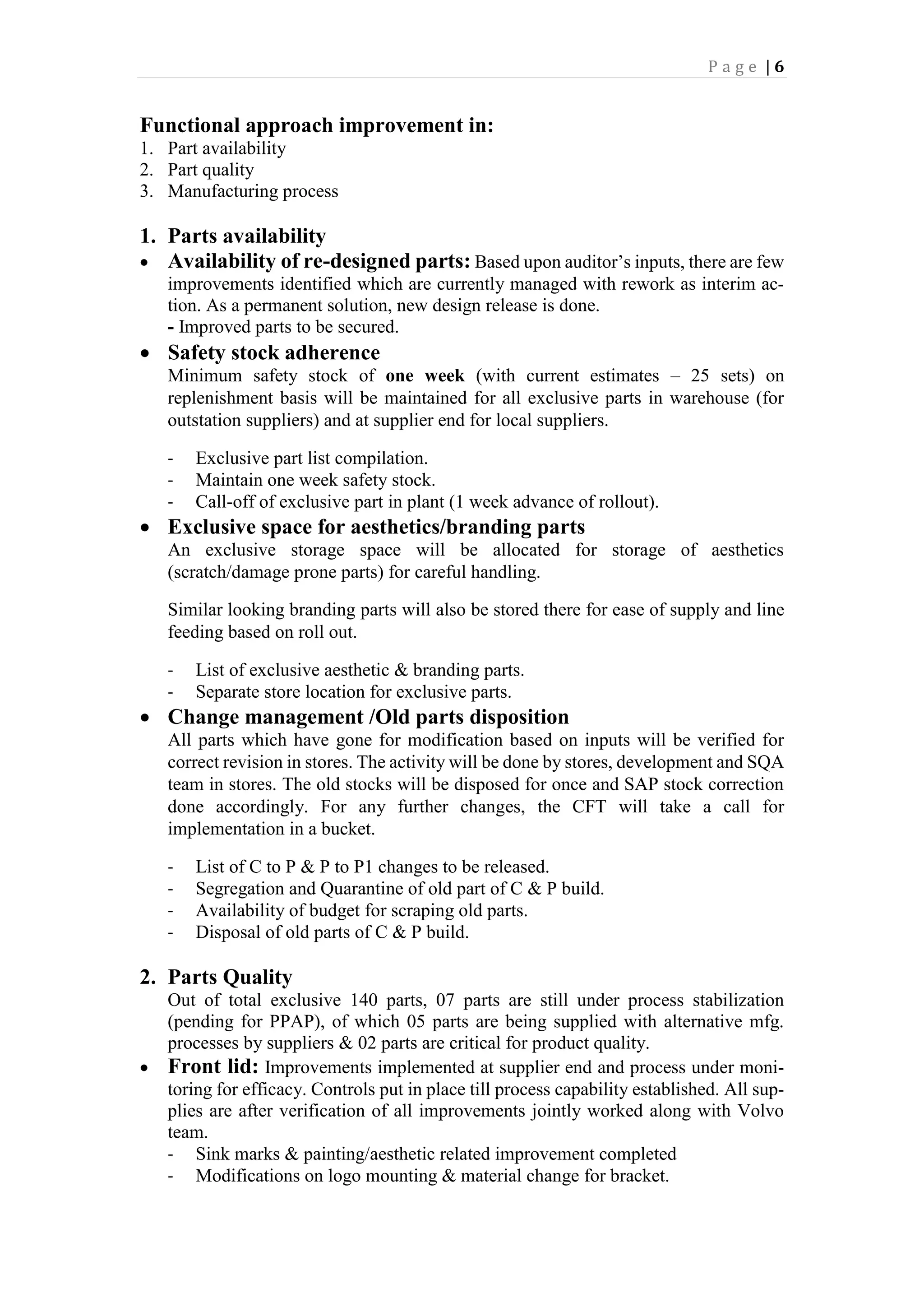 Internship report of mechanical student | PDF