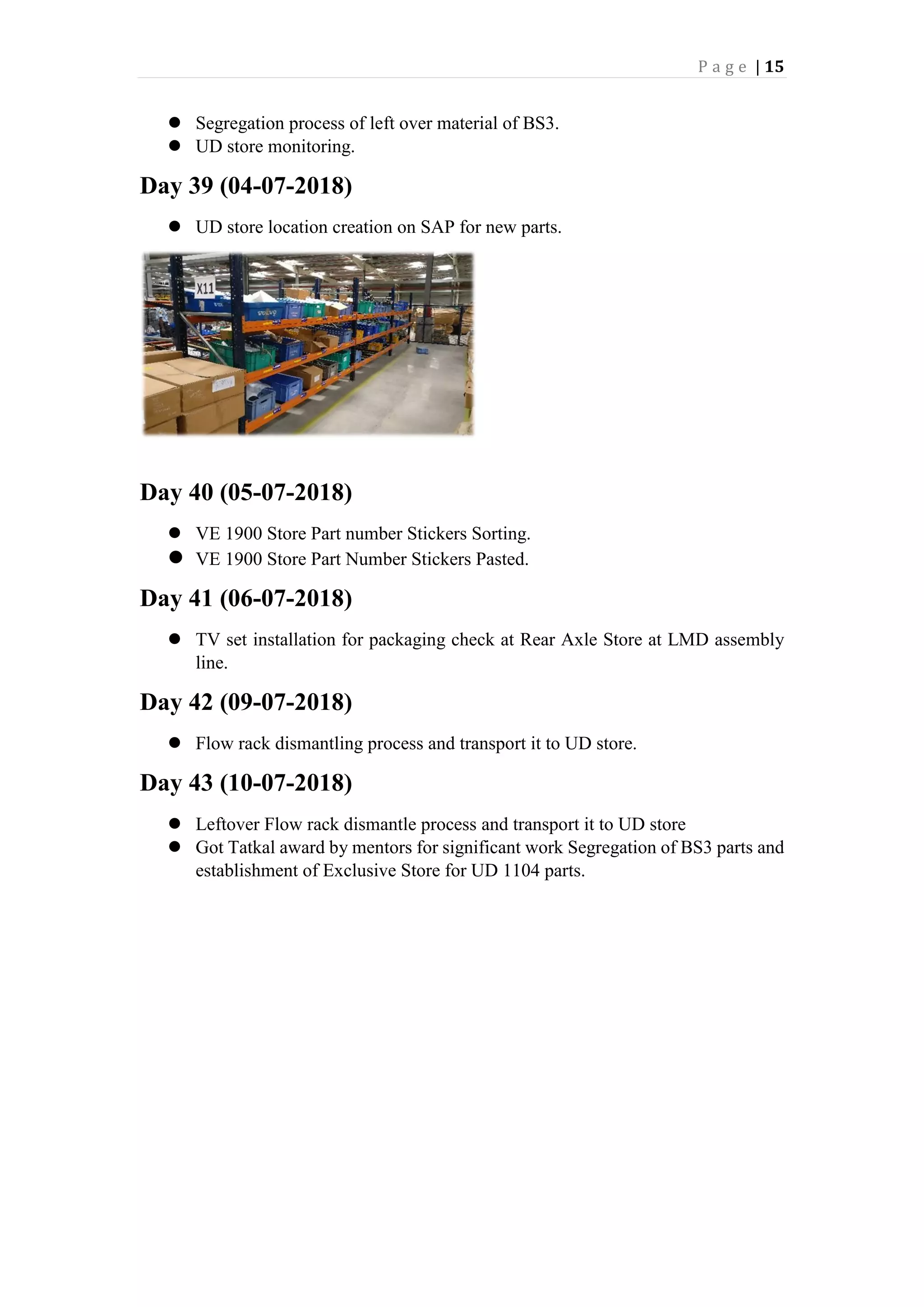 Internship report of mechanical student | PDF