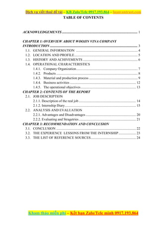 Internship report Using English in bussiness documents.doc