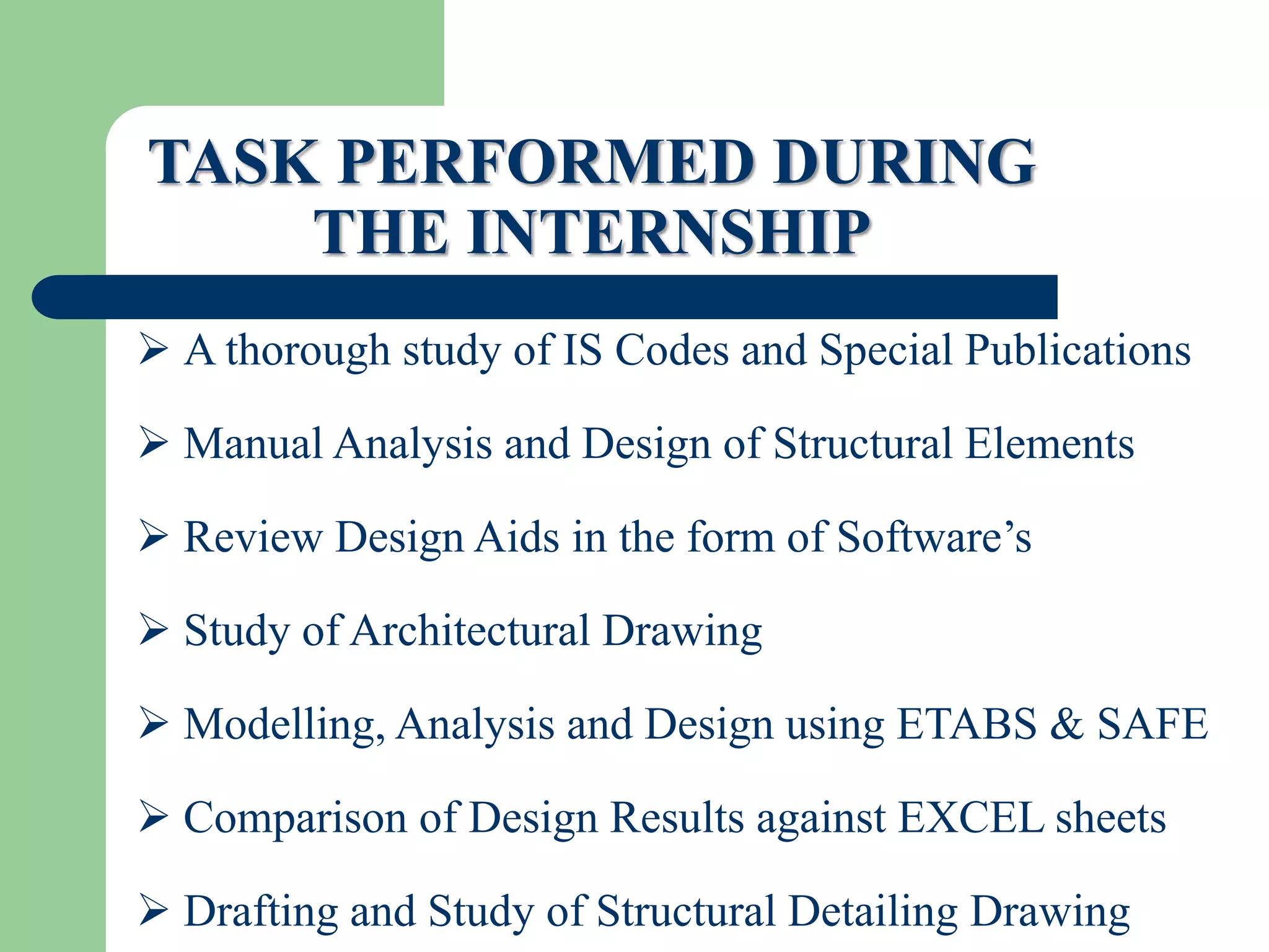 Internship review (Civil Engineering) | PPTX