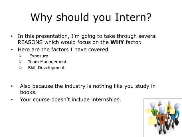 Internships: why is it important to be an intern | PPTX