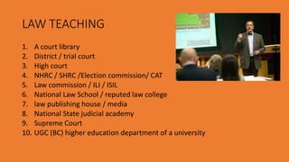 Internships for Law Students | PPTX