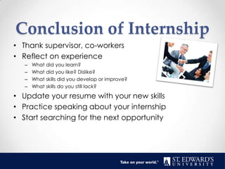 Internships 101 | PPTX