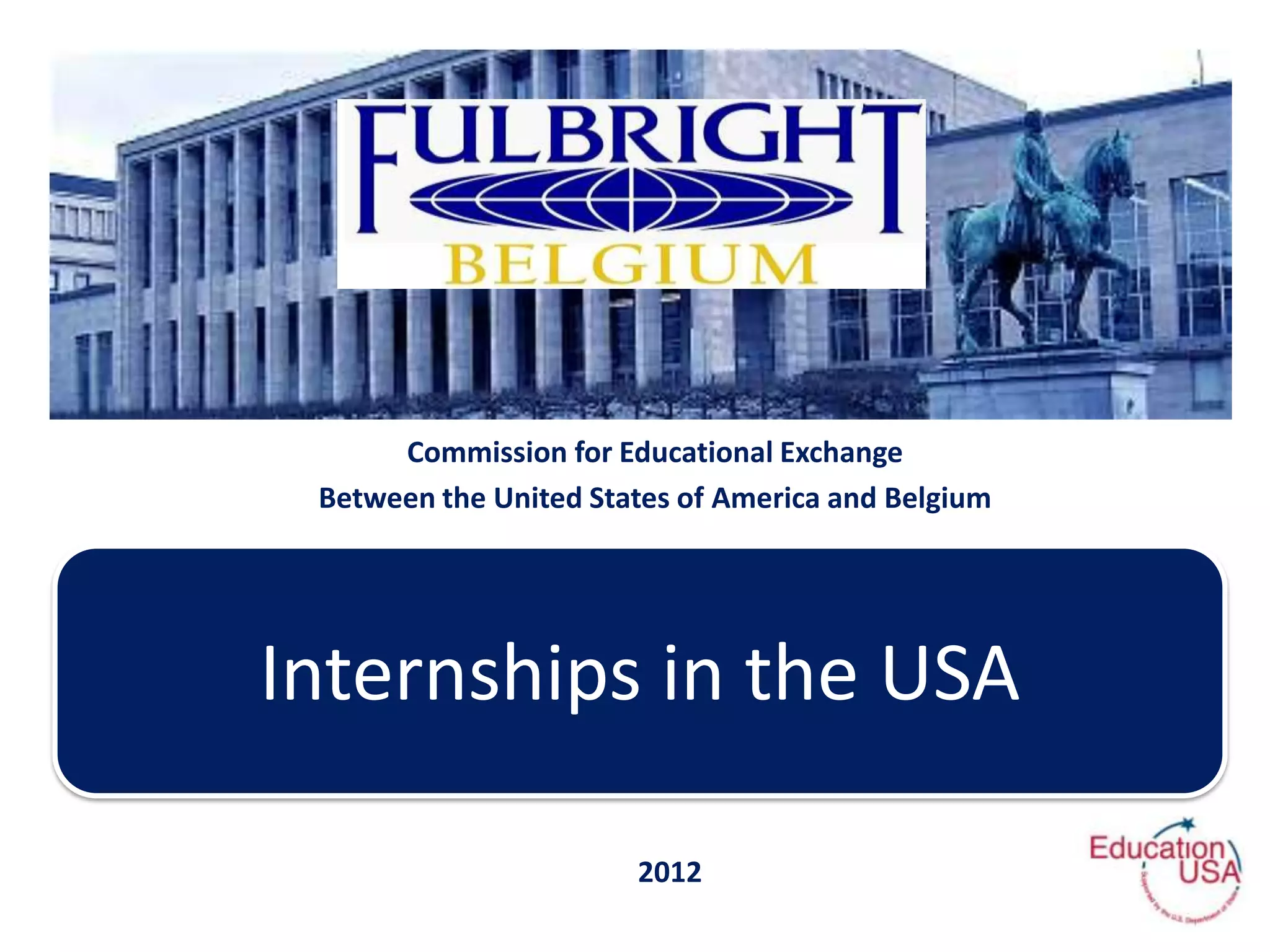 Internships in the USA | PPTX