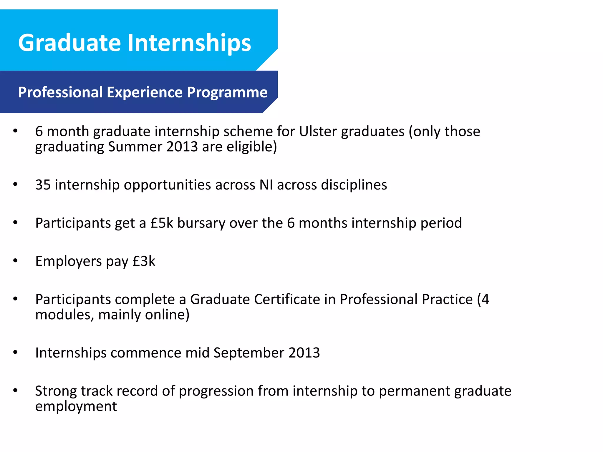 University of Ulster Internships presentation | PPT University of Ulster Internships presentation | PPT