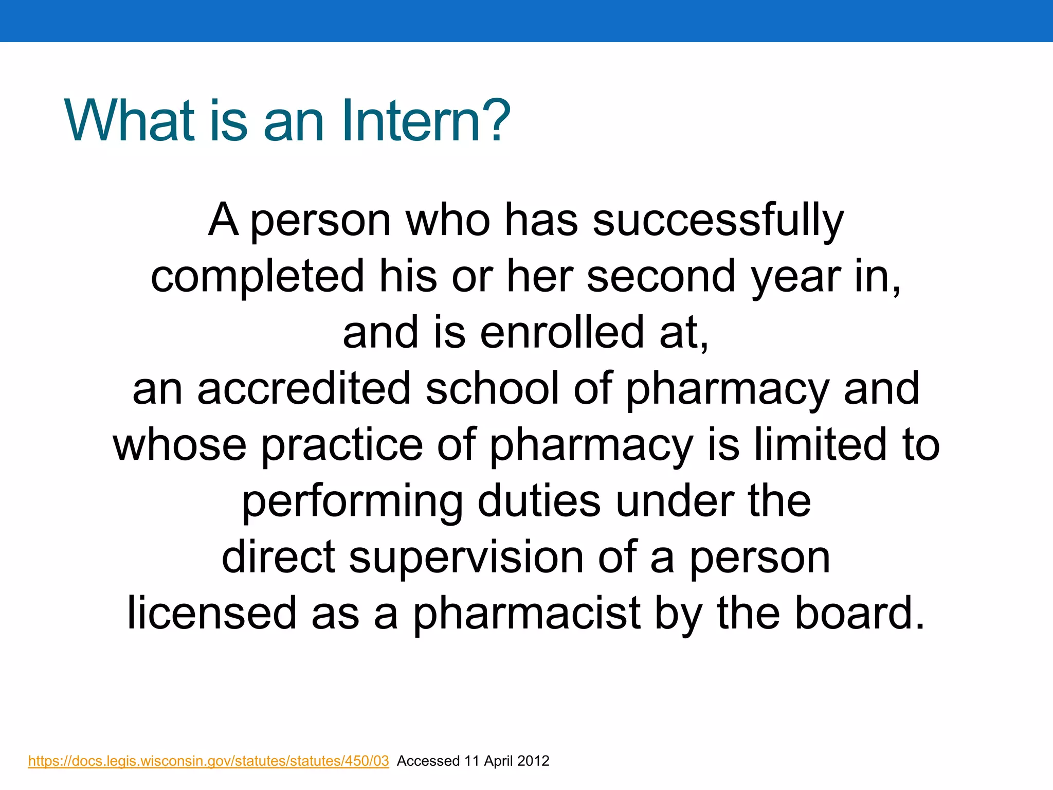 Pharmacy Internships | PPT