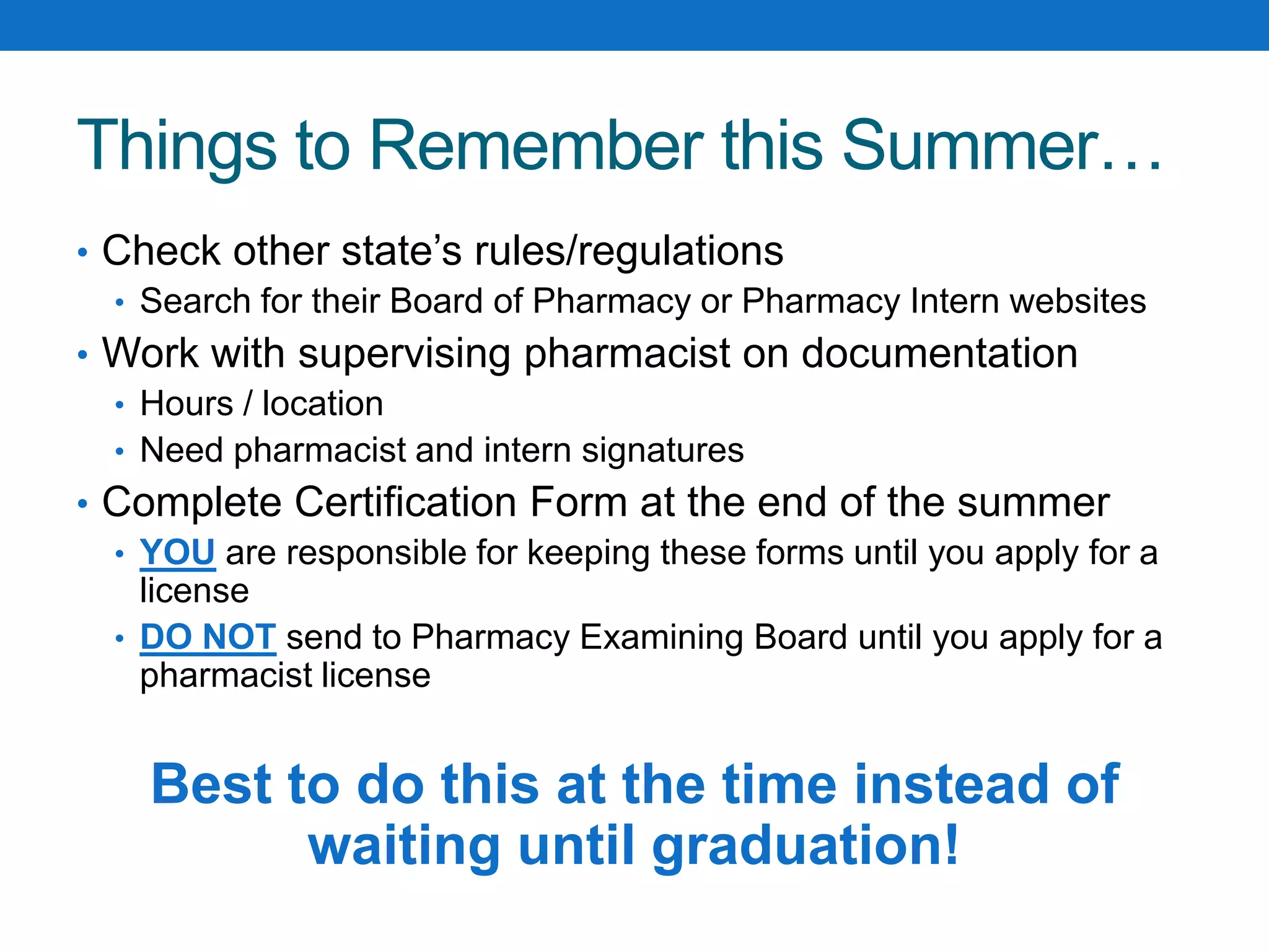 Pharmacy Internships | PPT