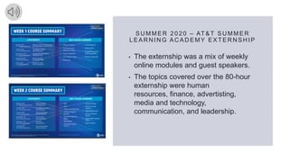Internship summative presentation | PPSX
