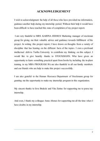 Internship | DOCX | Business Administration | Business