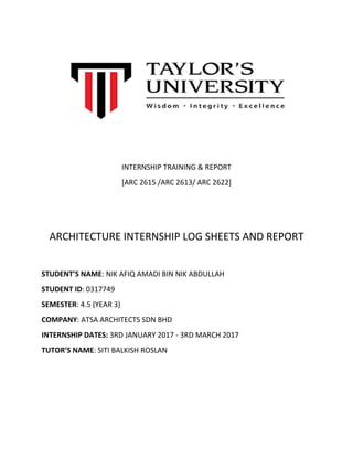 Internship training report | PDF