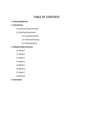 Internship training report | PDF