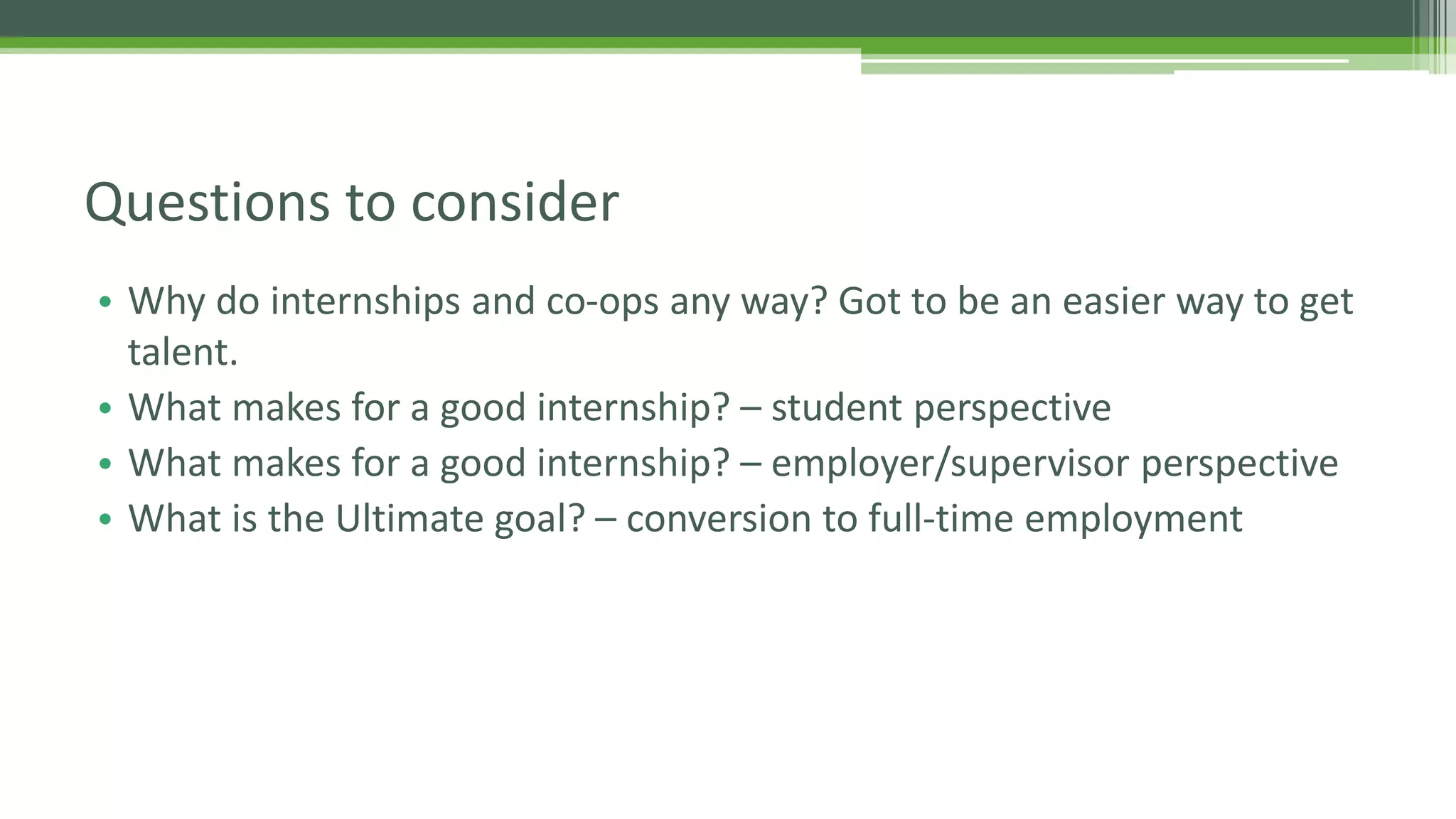 The Perfect Internship | PPTX