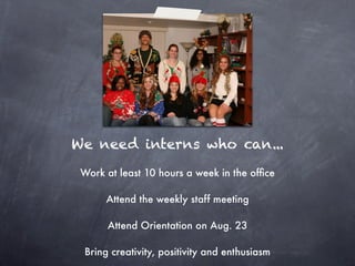 Wanted: Fabulous Interns | PDF