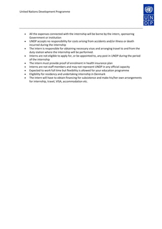 Intern undp copenhagen | PDF