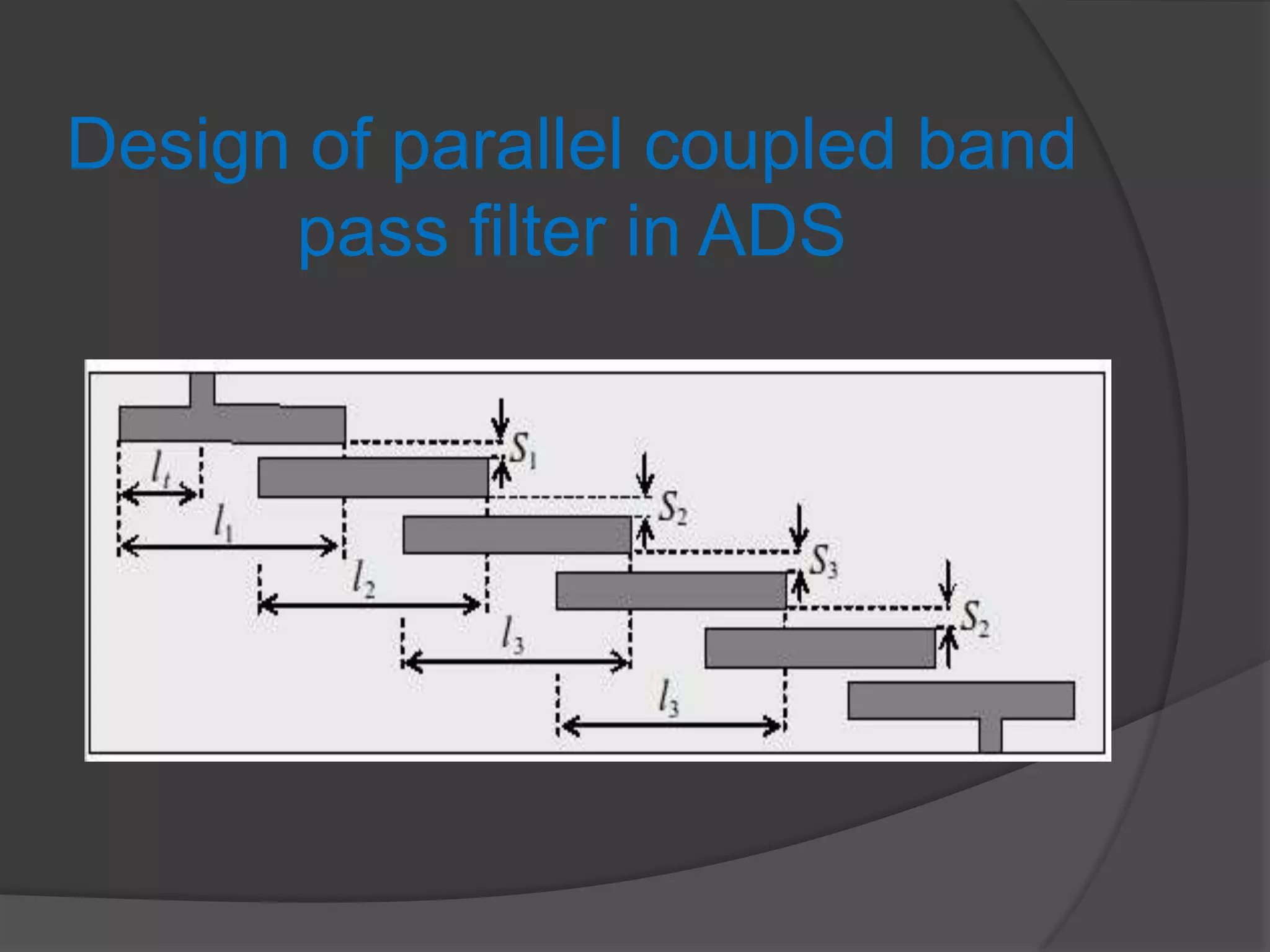 study of ttc link and parallel coupled filter design | PPT