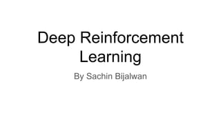 Deep Reinforcement learning in Self Driving cars | PPTX
