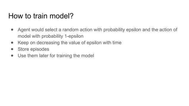 Deep Reinforcement learning in Self Driving cars | PPT
