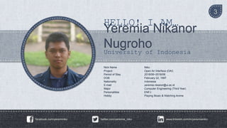 Internship - TEEP Asia - Yeremia Nikanor Nugroho | PPT