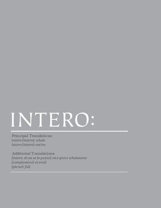 Intero Real Estate Company Profile | PDF