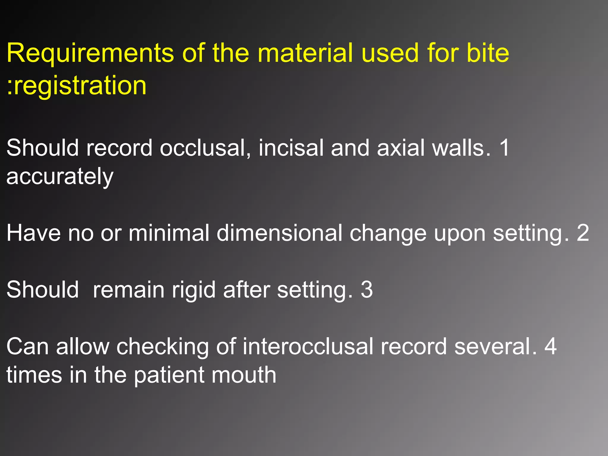 Interocclusal record | PPT