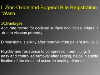 Interocclusal record | PPT