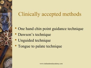 Interocclusal records and mounting of casts on articulator ...
