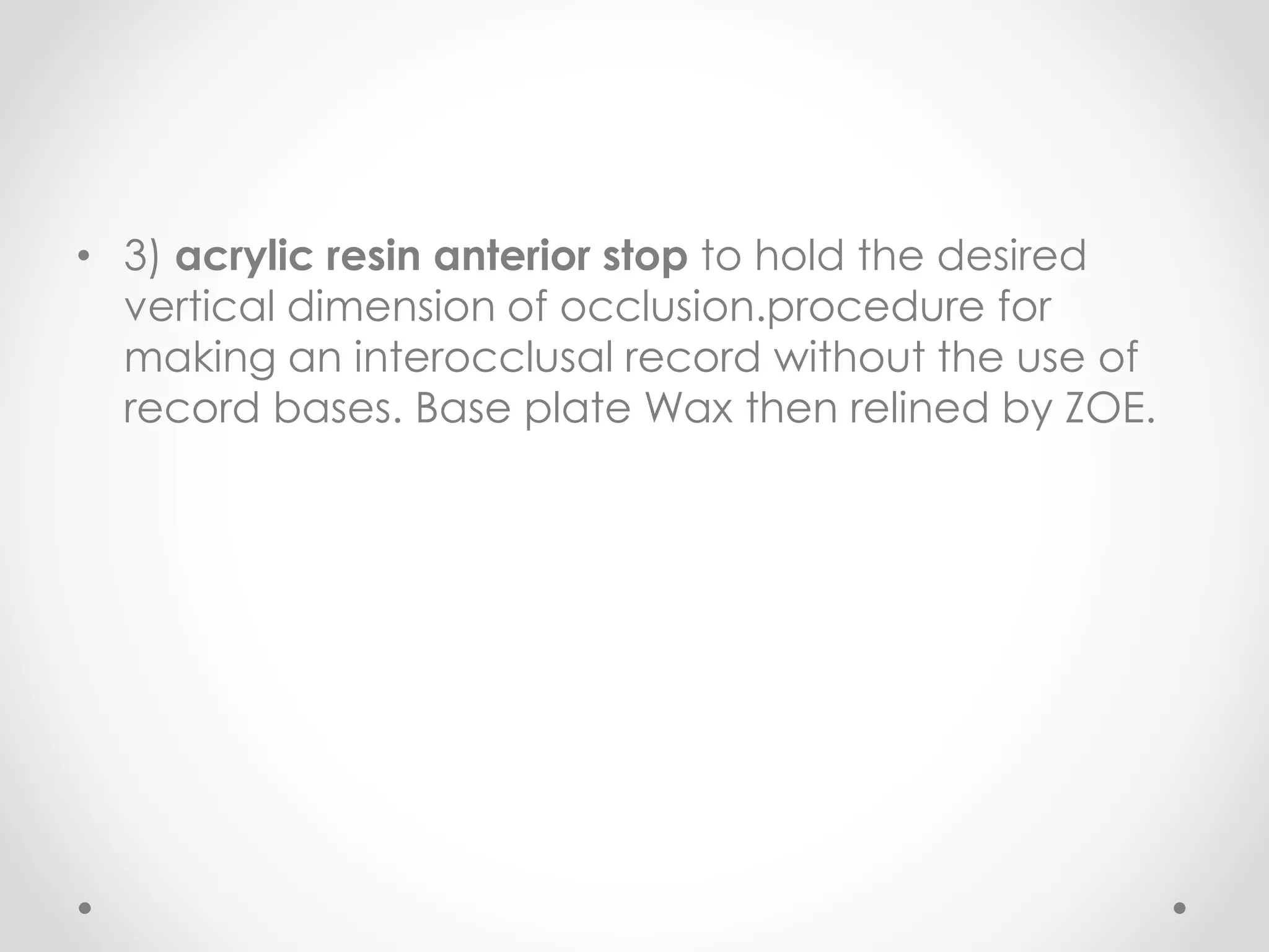 bite registration for fixed Prosthodontic restoration | PPTX