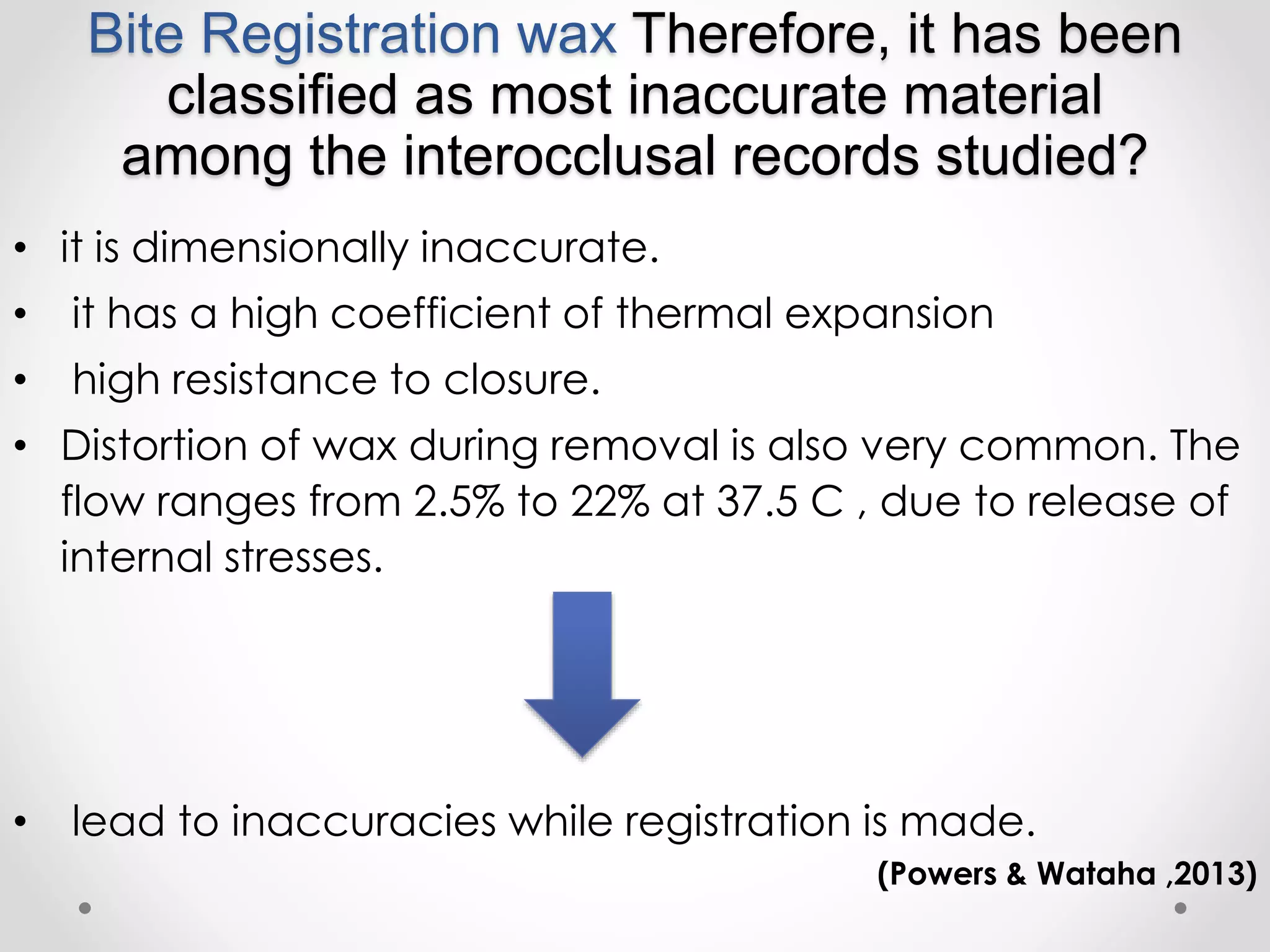 bite registration for fixed Prosthodontic restoration | PPTX