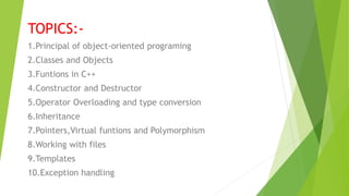 Interoduction to c++ | PPT