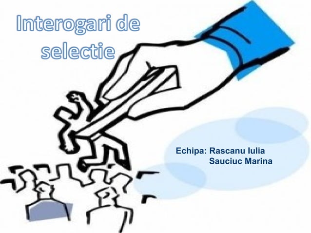 Interogari de selectie 2 | PPT