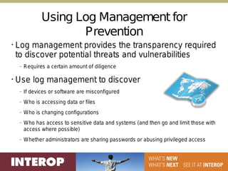 Preventing The Next Data Breach Through Log Management | PPT