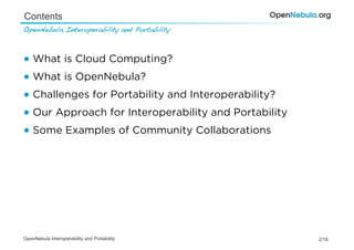 OpenNebula Interoperability | PPT