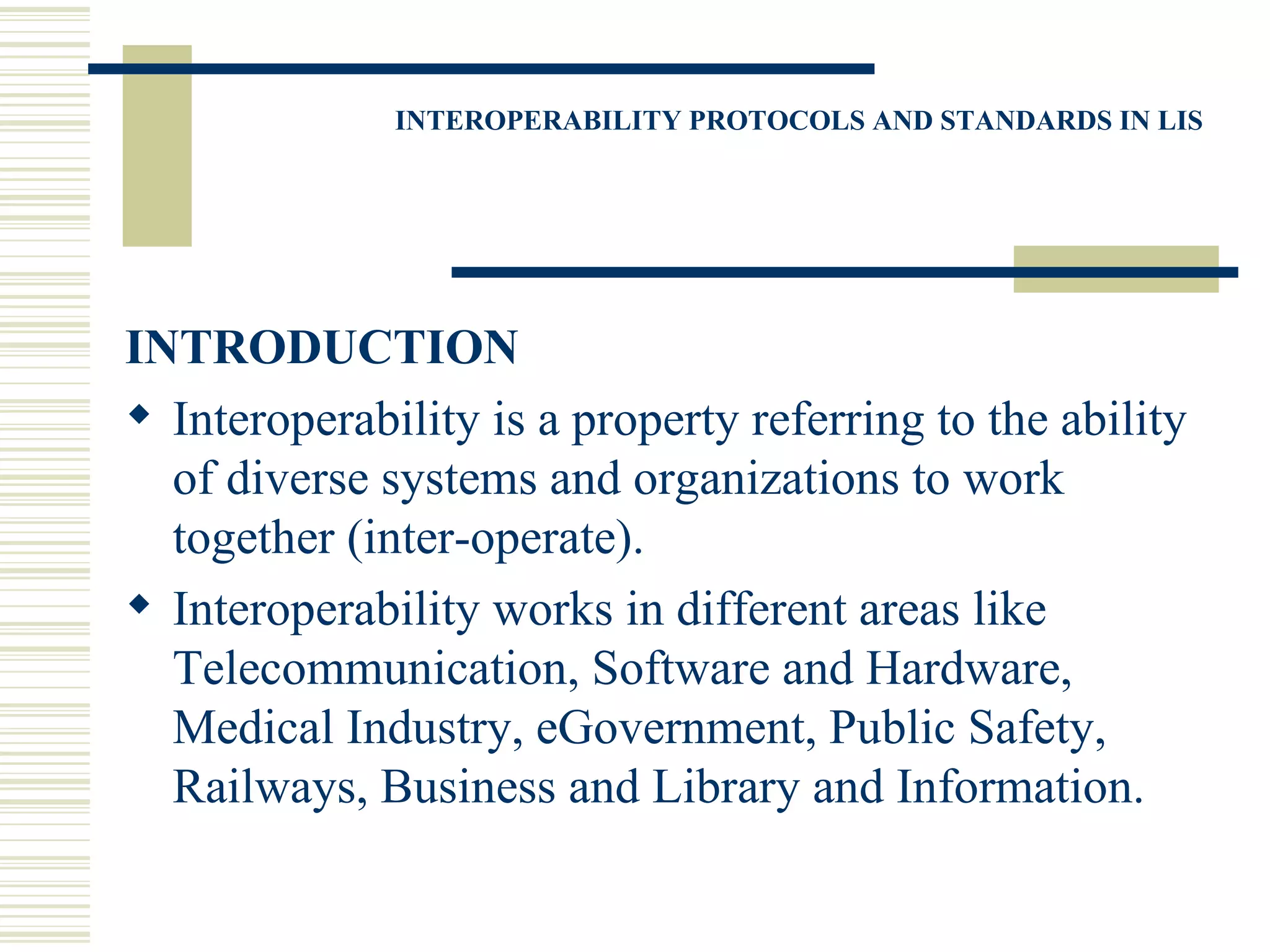 Interoperability Protocols and Standards in LIS | PPT