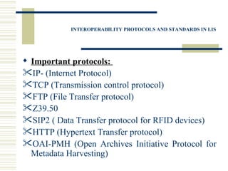 Interoperability Protocols and Standards in LIS | PPT