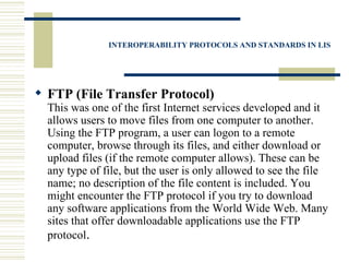 Interoperability Protocols and Standards in LIS | PPT