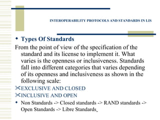 Interoperability Protocols and Standards in LIS | PPT