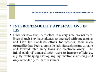Interoperability Protocols and Standards in LIS | PPT