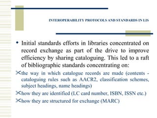 Interoperability Protocols and Standards in LIS | PPT