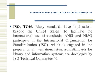 Interoperability Protocols and Standards in LIS | PPT