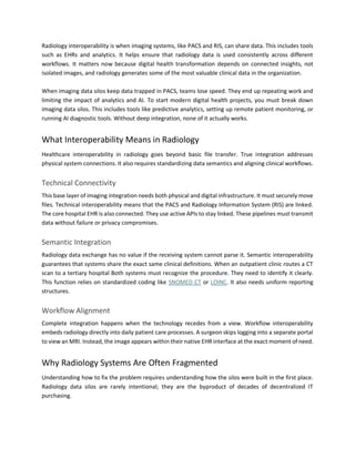 Interoperability in Radiology: Why Integration Is Critical for Digital ...