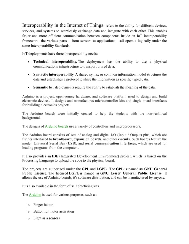 Interoperability in Internet of Things (IOT) | PDF Interoperability in Internet of Things (IOT) | PDF