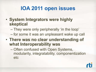 Interoperable Open Architecture Primer | PPTX