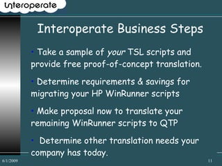 Interoperate - Product Presentation | PPT