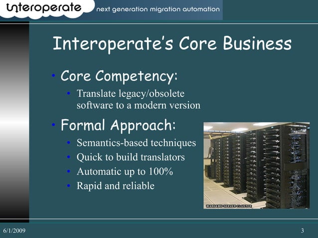 Interoperate - Product Presentation | PPT